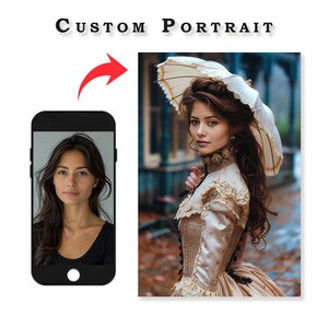 Custom Portrait From Photo Pilot Officer Army Military Personalized ...