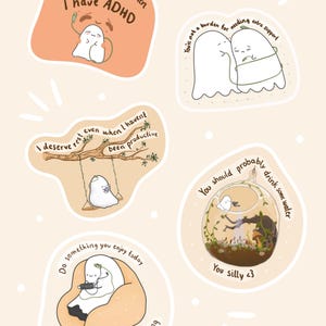 Digital Stickers - ADHD Reminders - Etsy