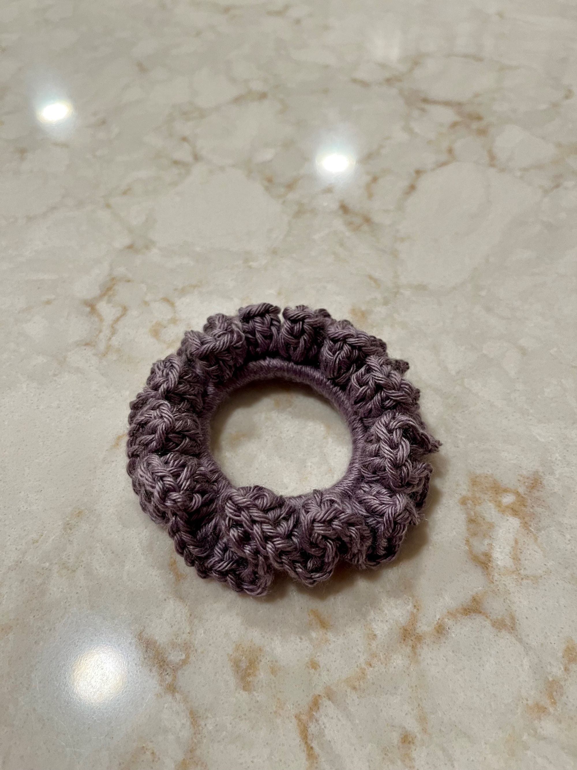 Crochet Ruffle Scrunchie - Etsy