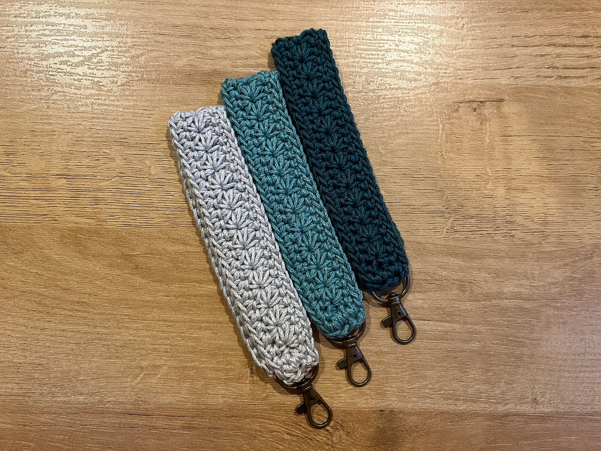 Crochet Wristlet Keychain - Etsy