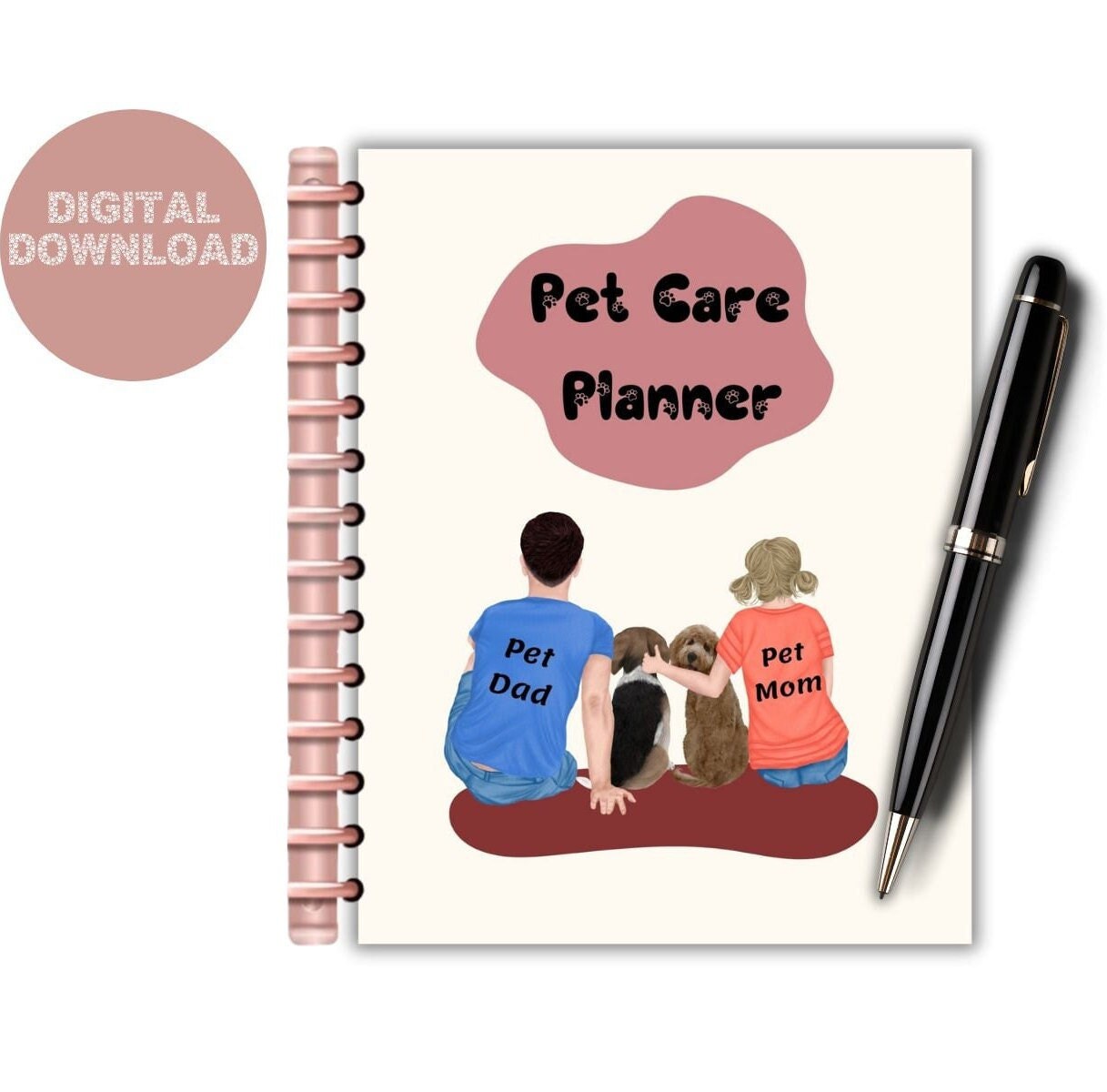 Pet Care Planner for Happy Paws Track Your Pet's Health Care Planner for Dog and Cat Owners ...