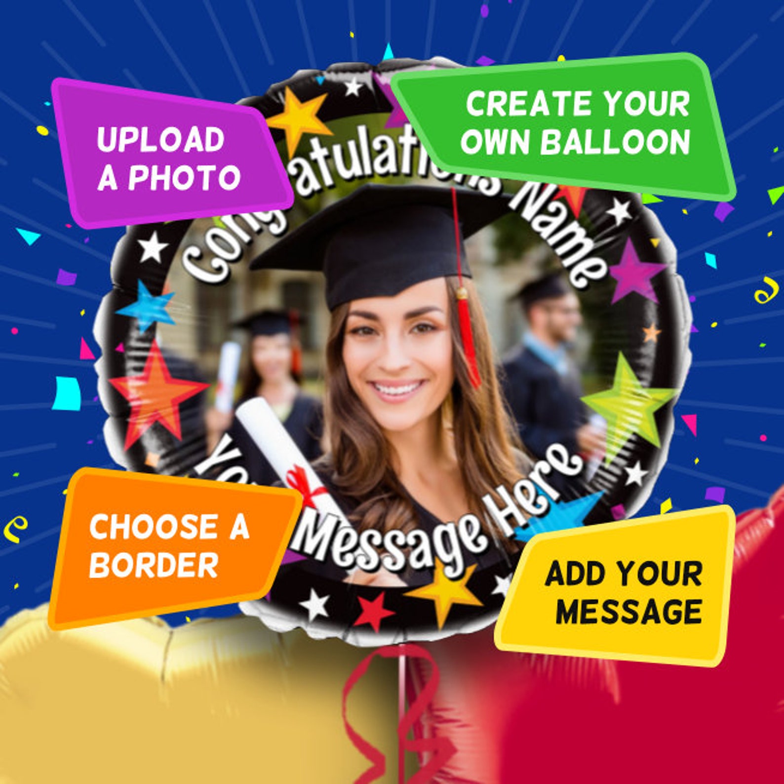 Personalised Photo Balloon. Orders Ship Within 24 Hours - Etsy