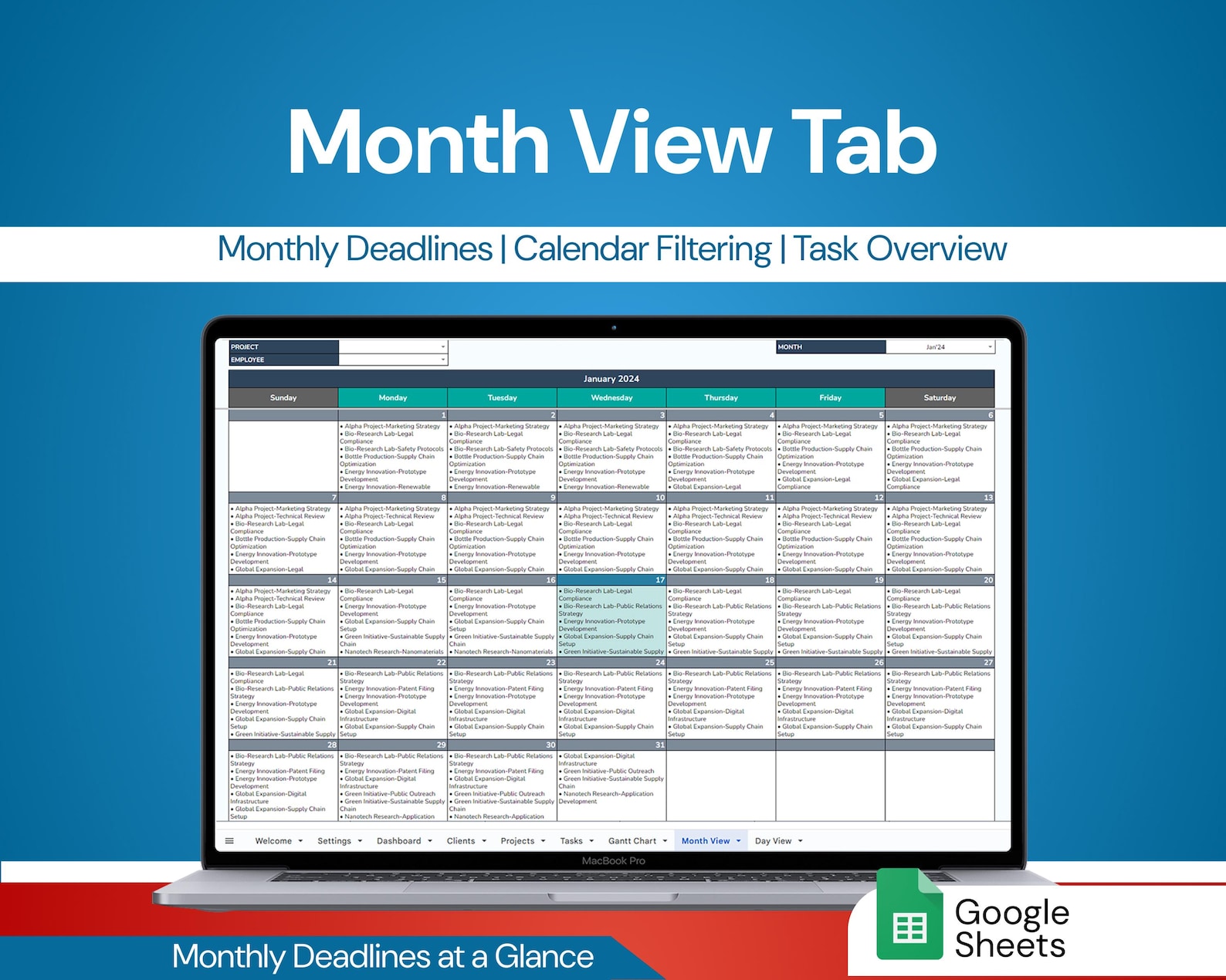 Project Management Tool | Project Gantt Chart | Lean Six Sigma | Google Sheets - Etsy