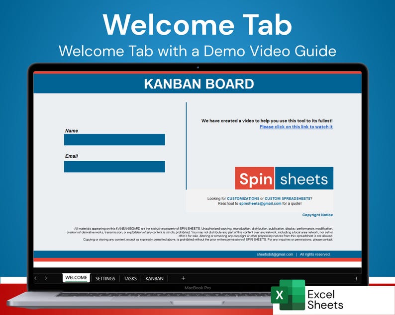 Kanban Board: Task Stages & Priority Tracker | Excel Template - Etsy