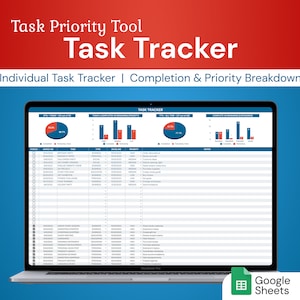 Task Tracker | Streamline Individual Action Item List | Google Sheets ...