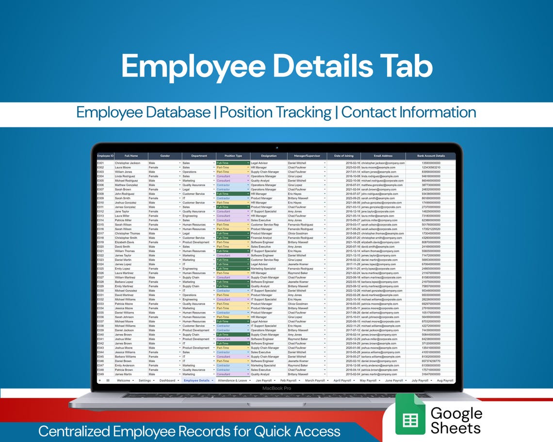 Employee Payroll Tracker | Salaries Calculator & Payments Management ...