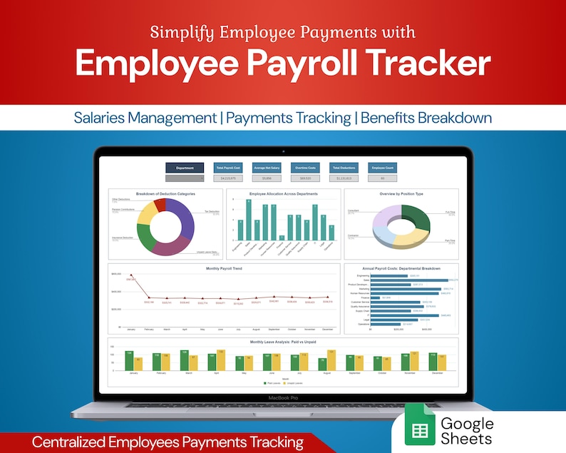 Employee Payroll Tracker | Salaries Calculator & Payments Management ...