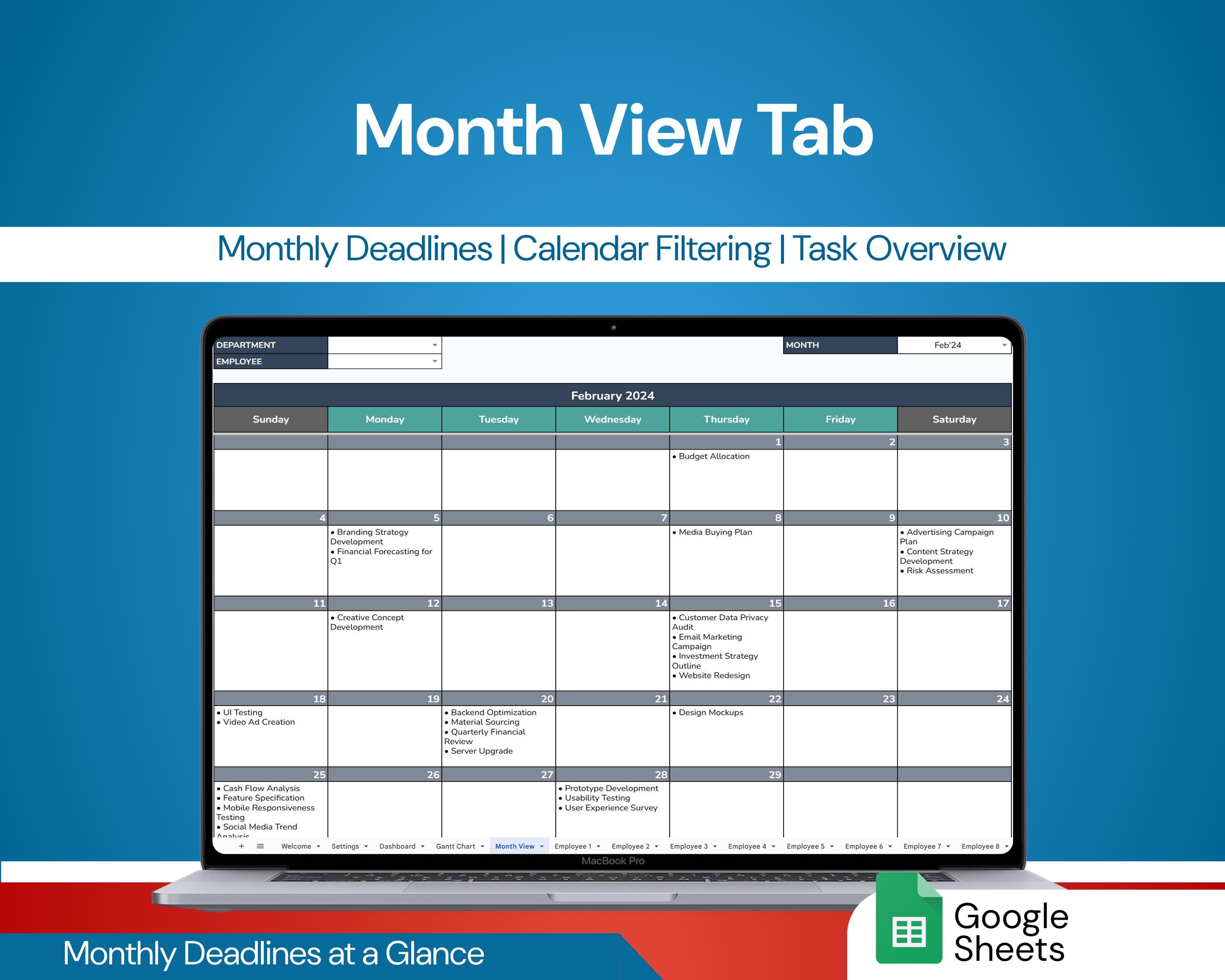 Team Management System | Departmental Task Tracker | Google Sheets - Etsy