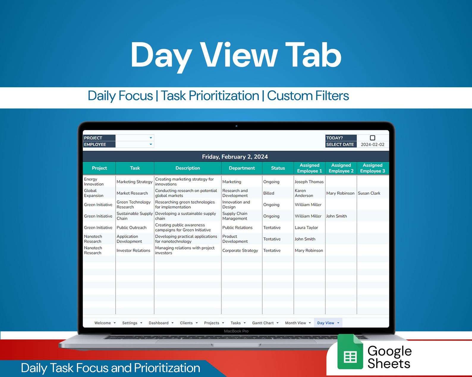 Project Management Tool | Project Gantt Chart | Lean Six Sigma | Google Sheets - Etsy