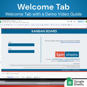 Kanban Board: Task Status Tracker | Google Sheets Tool | Streamlined ...
