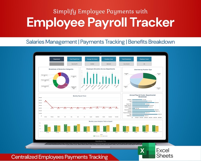Employee Payroll Tracker | Salaries Calculator & Payments Management ...