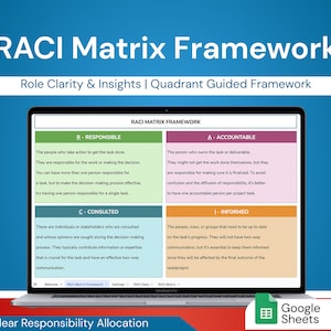 RACI Matrix Template | Tasks Management & Accountability | Google ...