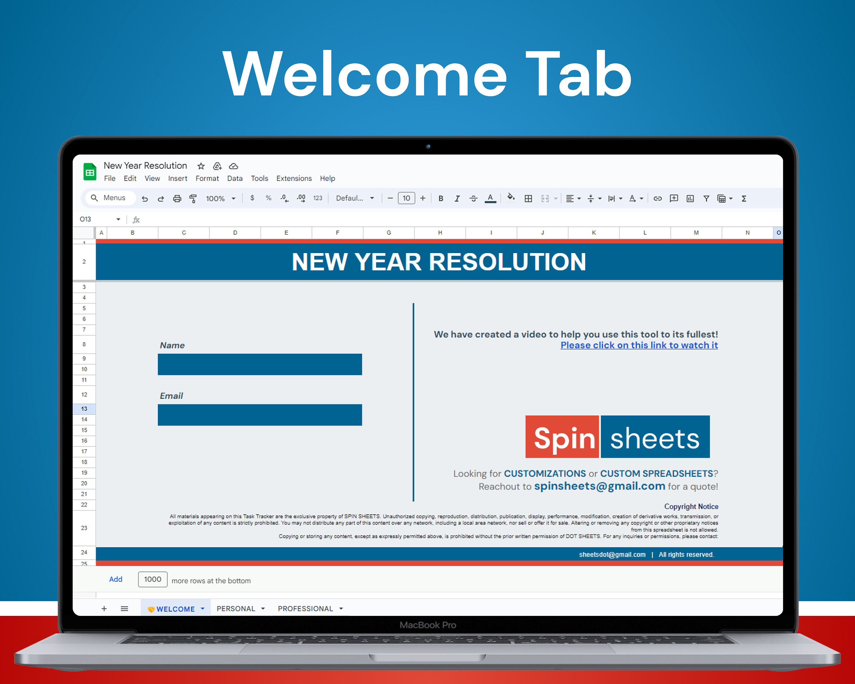 New Year Goals Planner | 2024 Revolution Template | Personal and ...