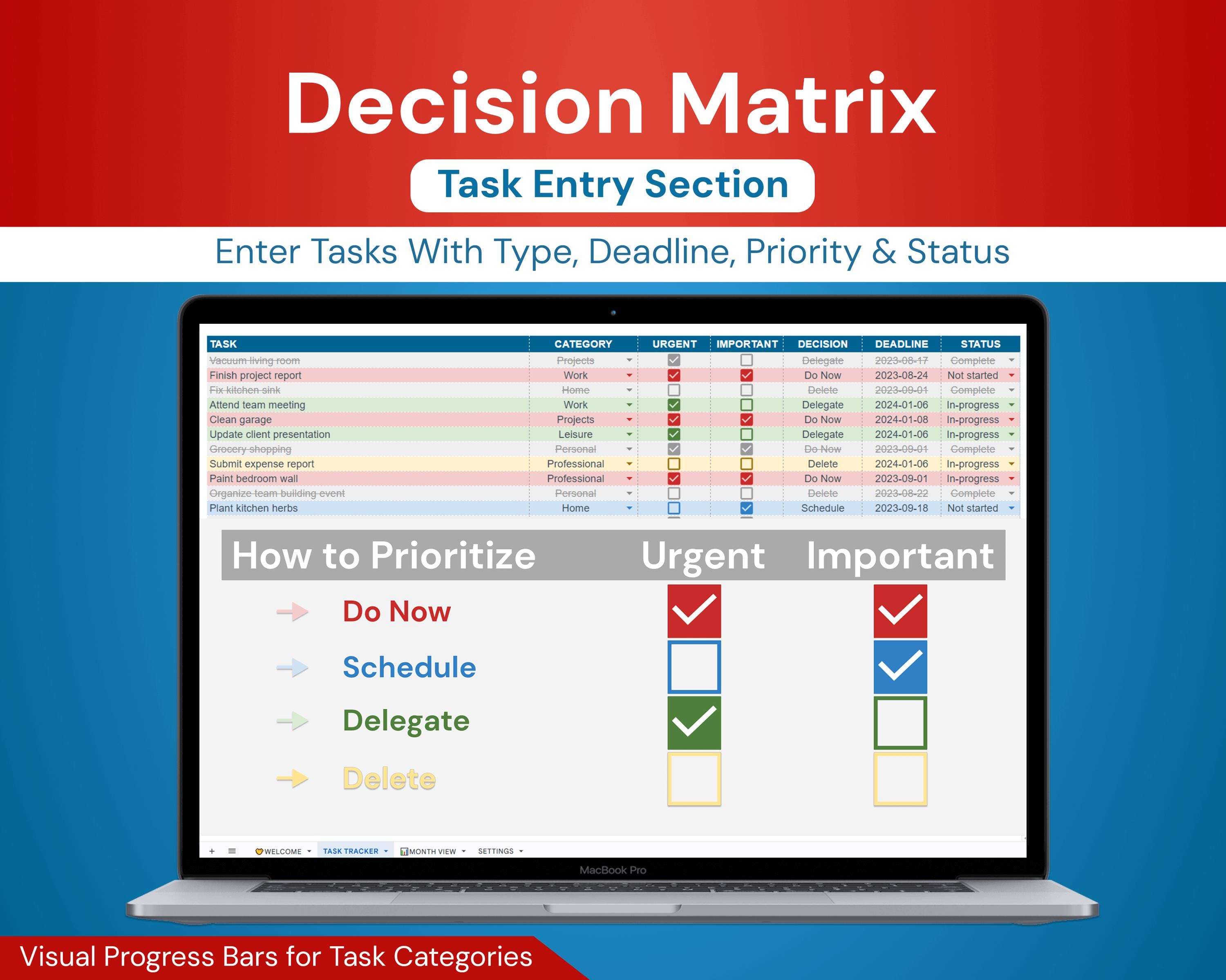 Daily Workflow Optimizer 4in1 Pack | Job Status Trackers | Excel ...