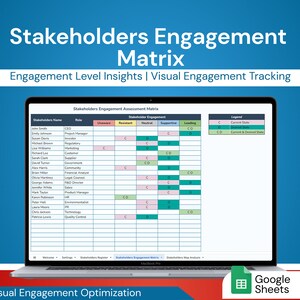 Stakeholders Management Tool | Role & Rights Management | Google Sheets ...