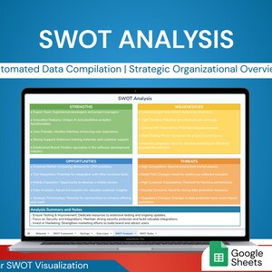 SWOT Analysis: Strategic Planner | Google Sheets Tool | Interactive ...