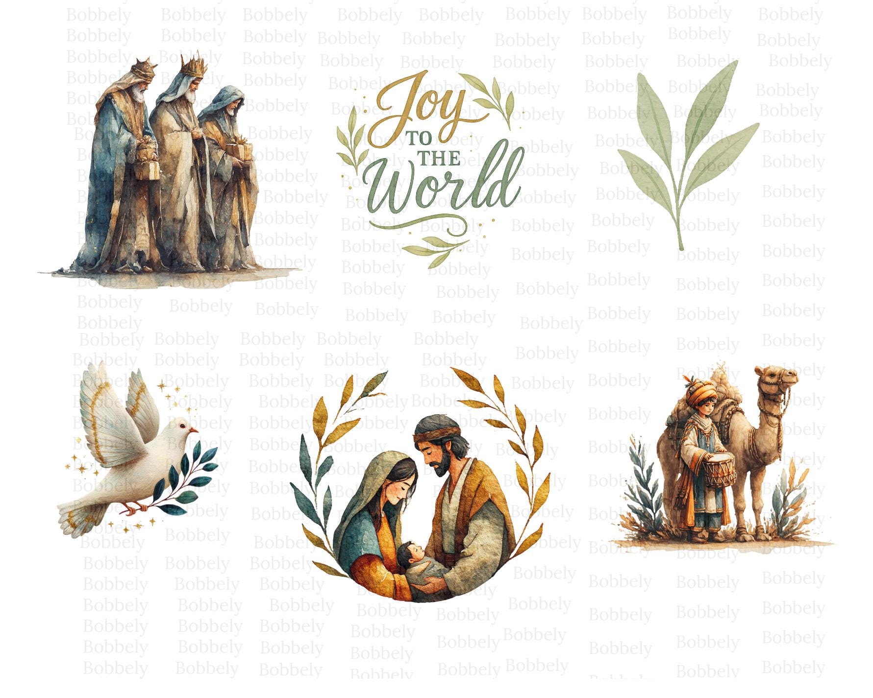 Nativity Scene Clipart | Holy Family, Christian Christmas | Printable ...
