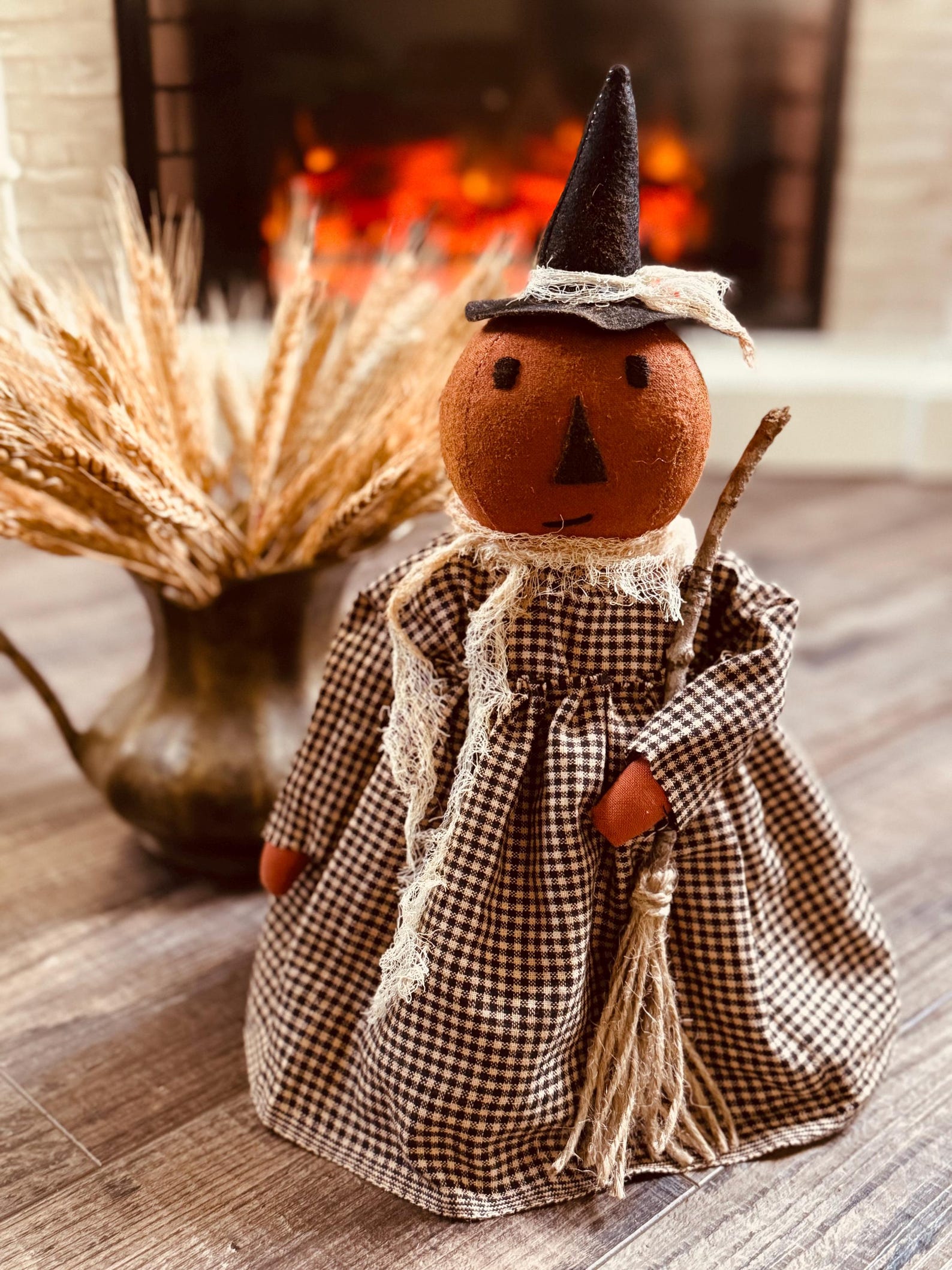 Primitive Witch Doll- Farmhouse Witch Doll- Halloween Decor- Fall Decor ...