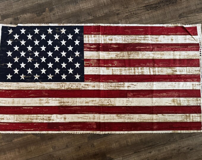 American Flag Fabric -americana Fabric Panel- Quilting Panel - USA ...