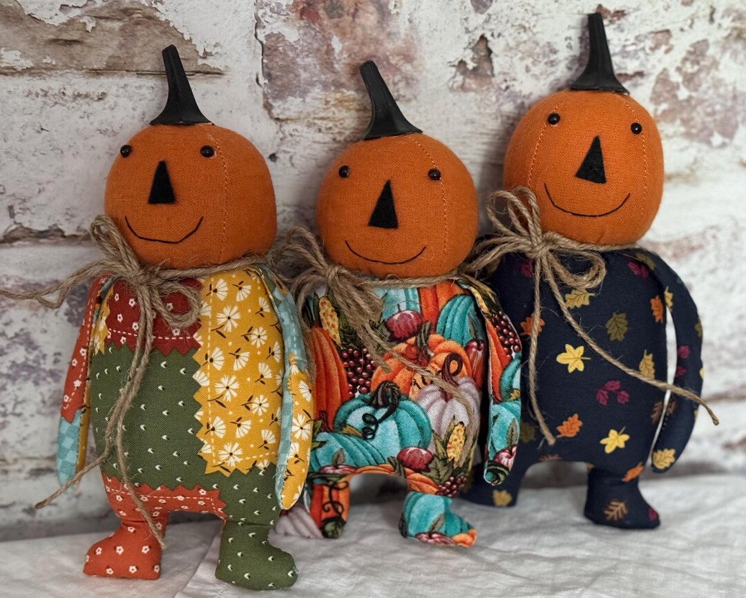 Pumpkin Doll- Pumpkin Head Doll-handmade Pumpkin Decor-farmhouse ...