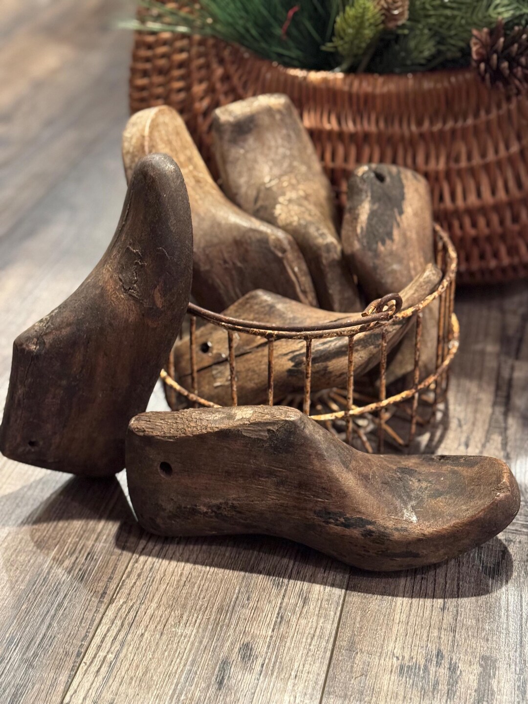Vintage Wood Shoe Form - Antique Home Decor- Vintage Craft Supply- Shoe ...