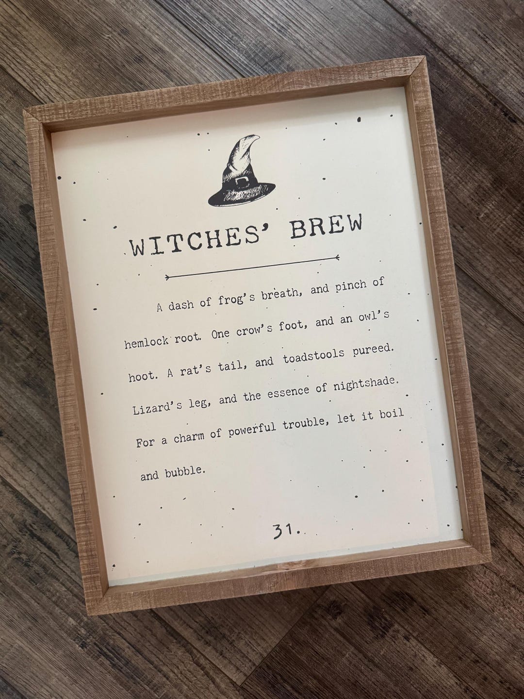 Witches Brew Sign- Wood Halloween Sign- Fall Decor- Witches Brew Wood ...