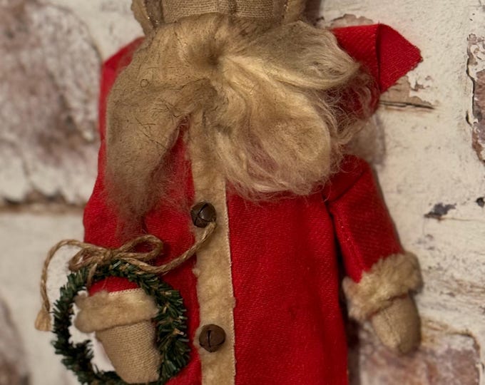 Primitive Santa- Handmade Primitive Santa - Primitive Saint Nicholas ...