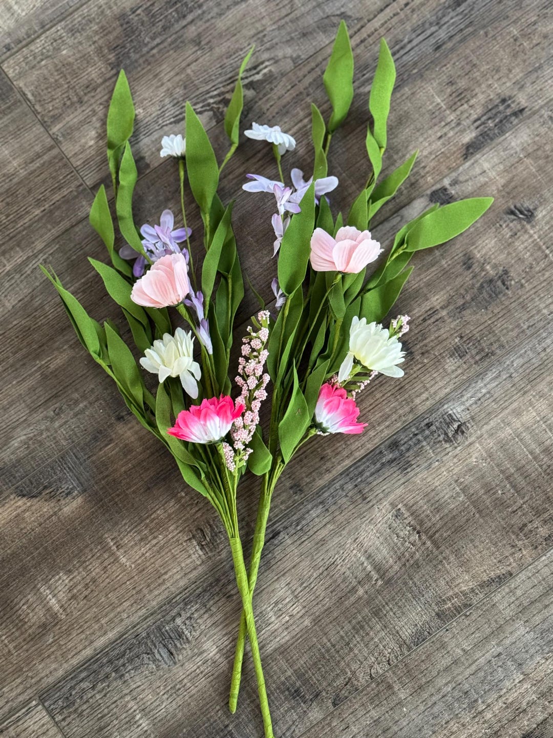Spring Floral Picks- SET of 2 Spring Flower Picks- Spring Summer Floral ...