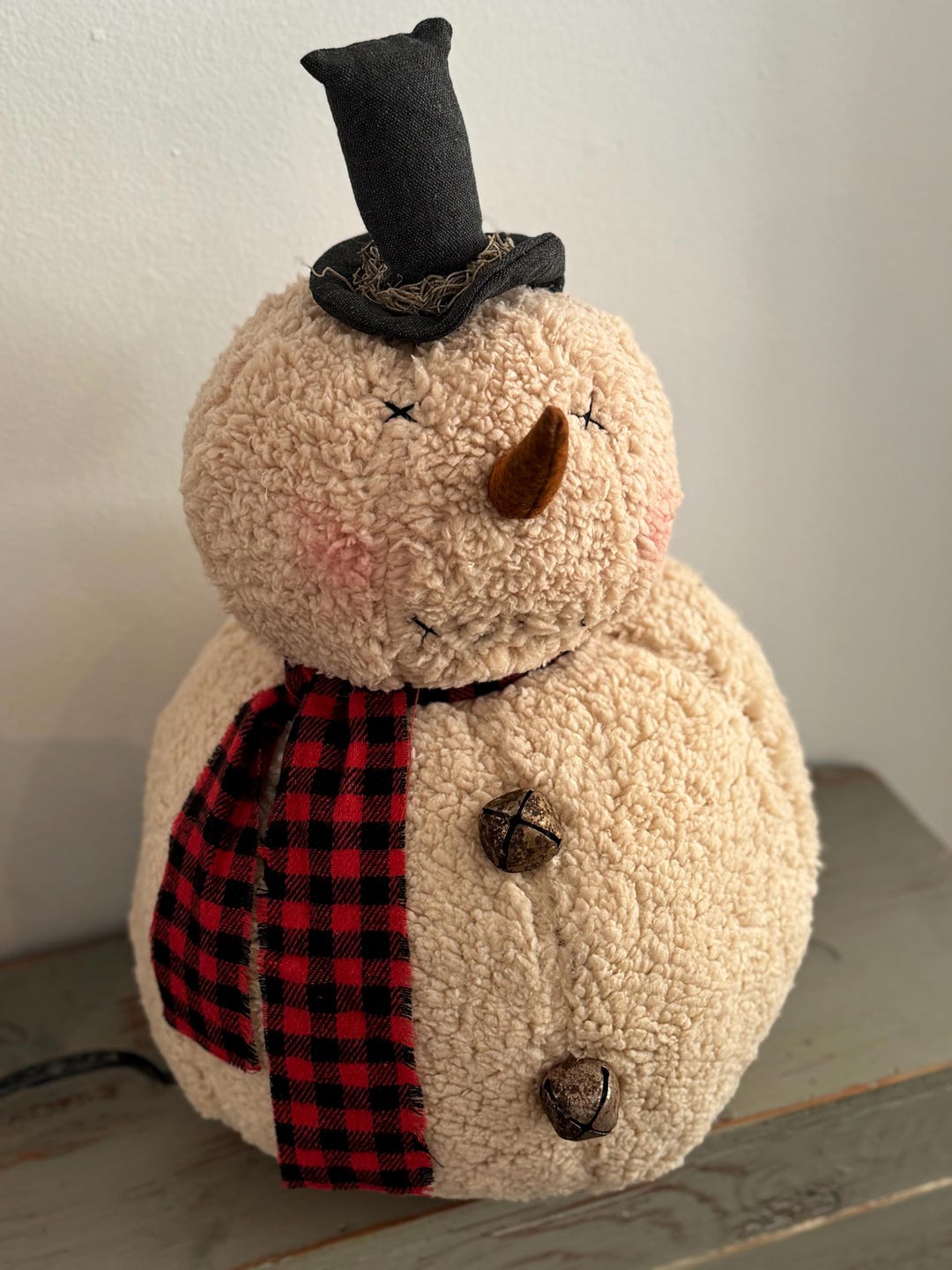 Primitive Farmhouse Snowman- Handmade Extra LARGE Snowman- Primitive ...