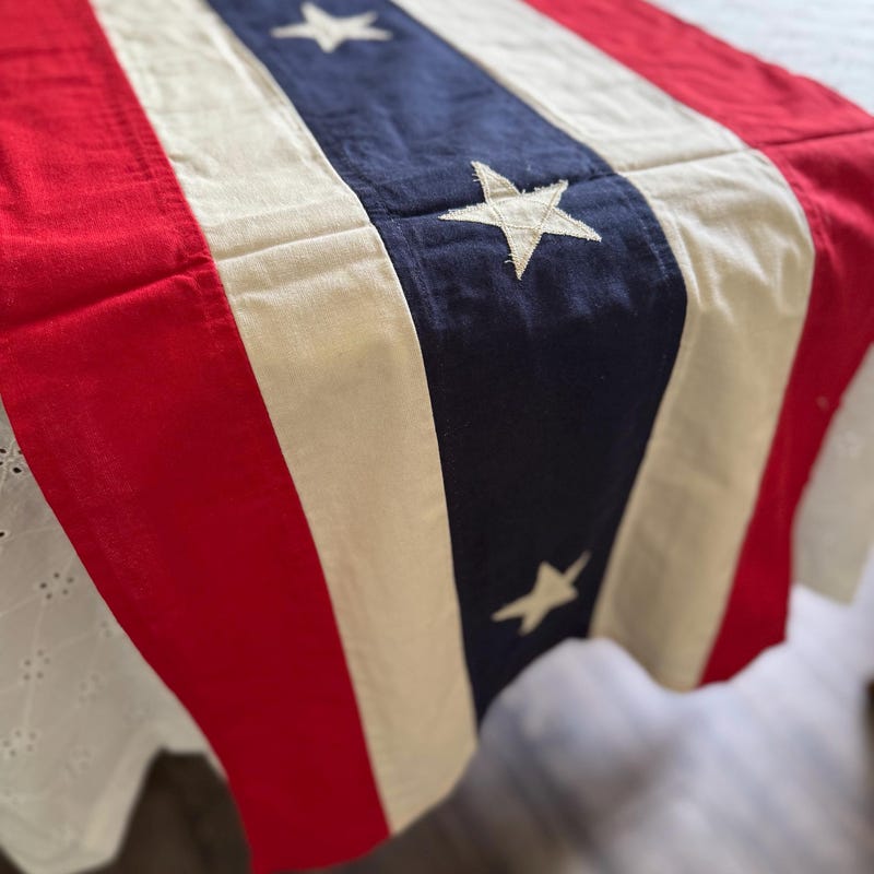 Patriotic Table Runner - Etsy