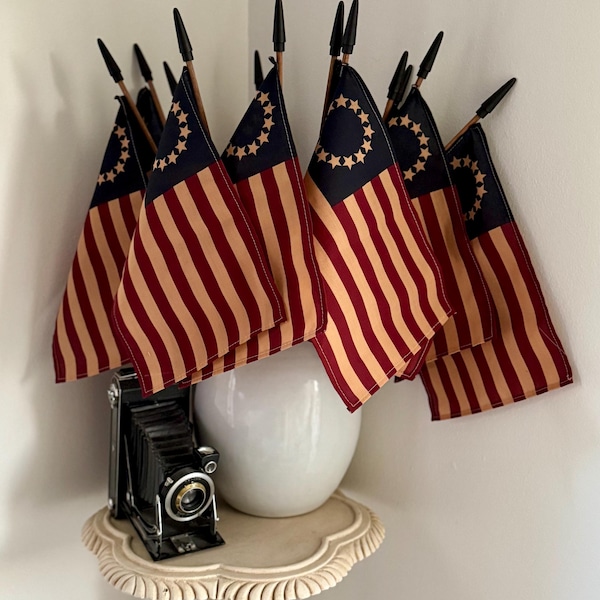 Tea Stained Flag - Etsy