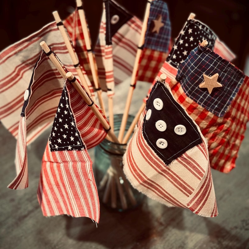 Primitive Flag - Etsy