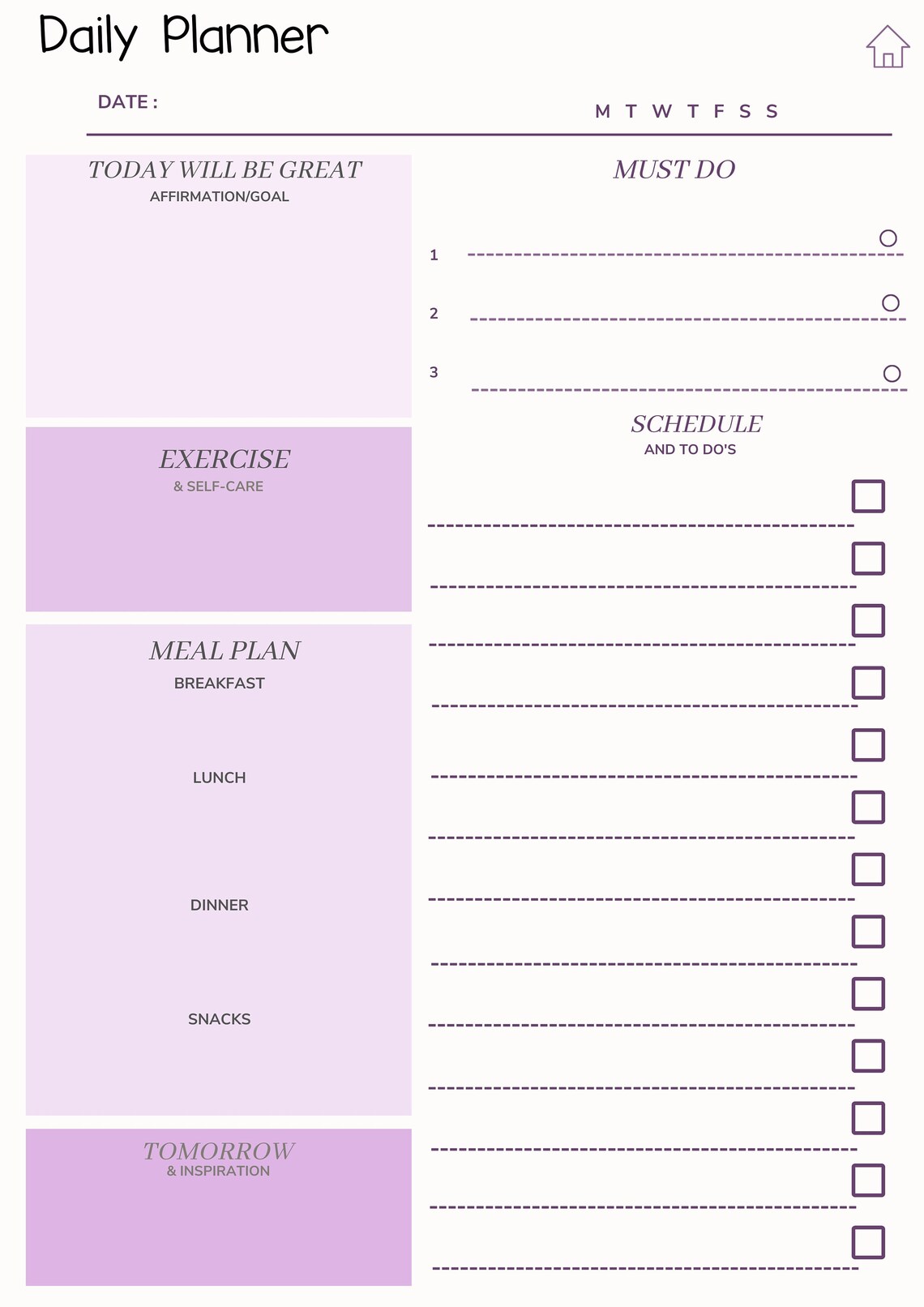 Digital Planner Monthly Weekly Editable Goals Reflections Notes Habit ...