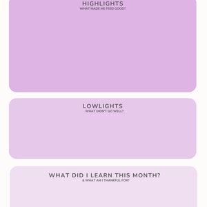 Digital Planner Monthly Weekly Editable Goals Reflections Notes Habit ...