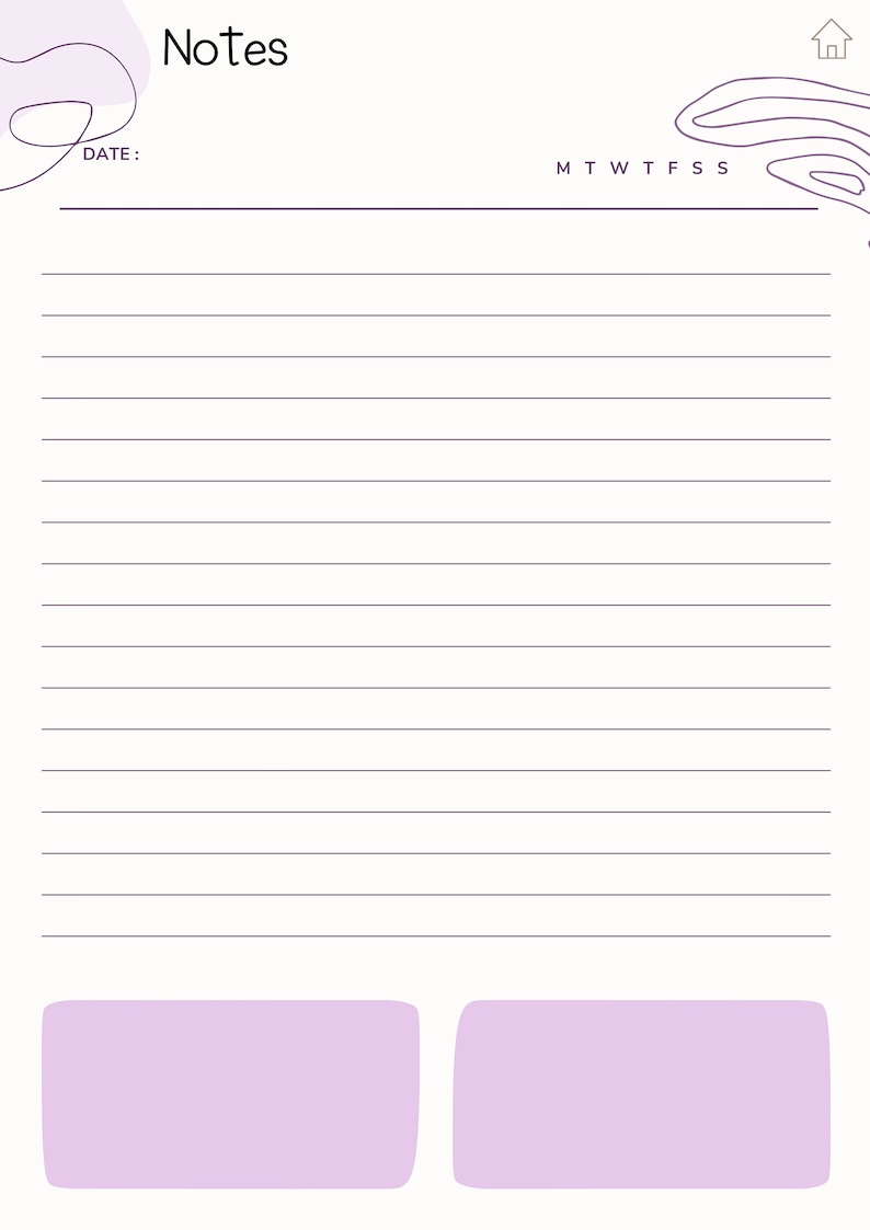 Digital Planner Monthly Weekly Editable Goals Reflections Notes Habit ...