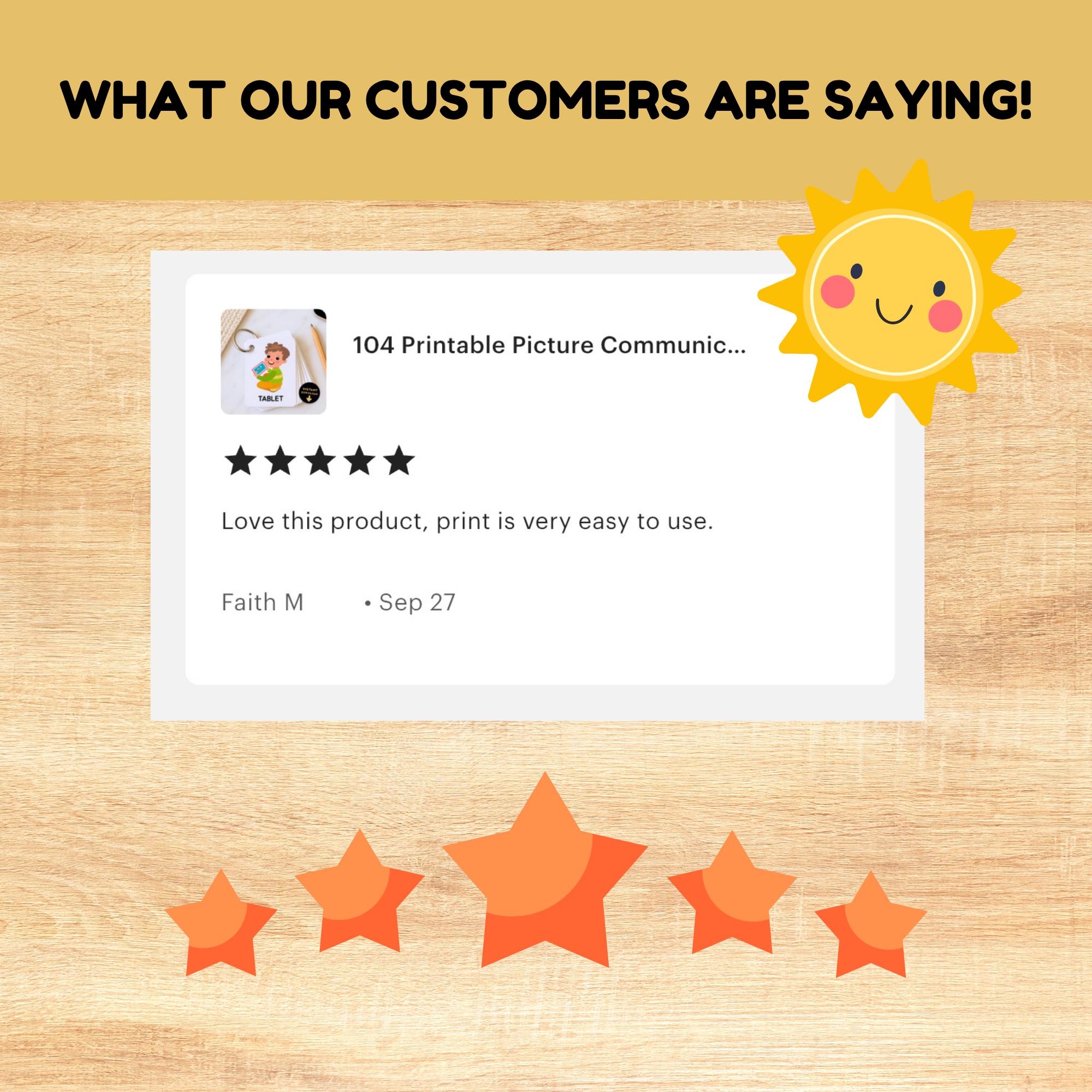 104 Printable Picture Communication Cards, Nonverbal Visual Aid ...