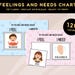 120 "i Feel I Want I Need" Chart Printable Cards, Feelings and Needs ...