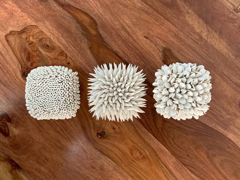 Set of 3 Micro Tiles MADE TO ORDER Ceramic Wall Art - Etsy