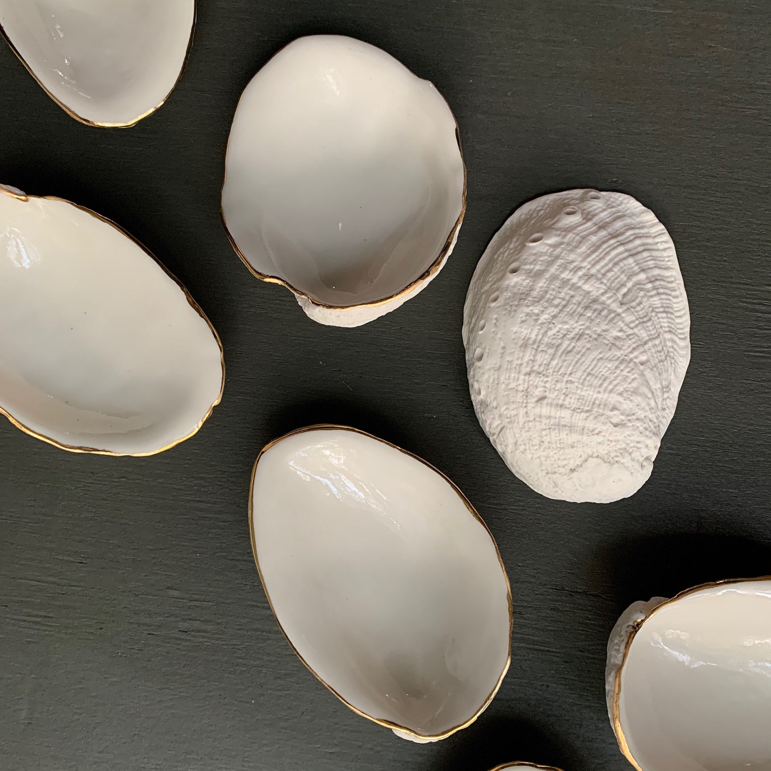 Gold Trim Abalone Bowl Abalone Shell Beach Decor Ring Dish - Etsy