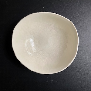 Medium Geode Bowl Snowflake White Ceramic Bowl, Hostess Gift, Gift for ...