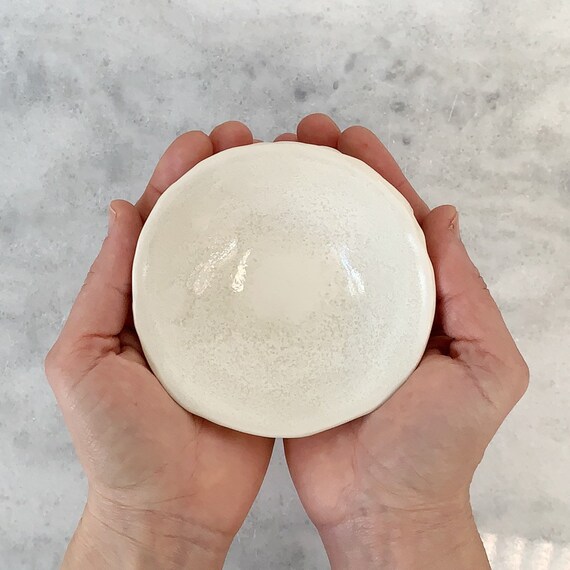 Small White Lotus Bowl Snowflake Small Carved Ceramic Bowl | Etsy