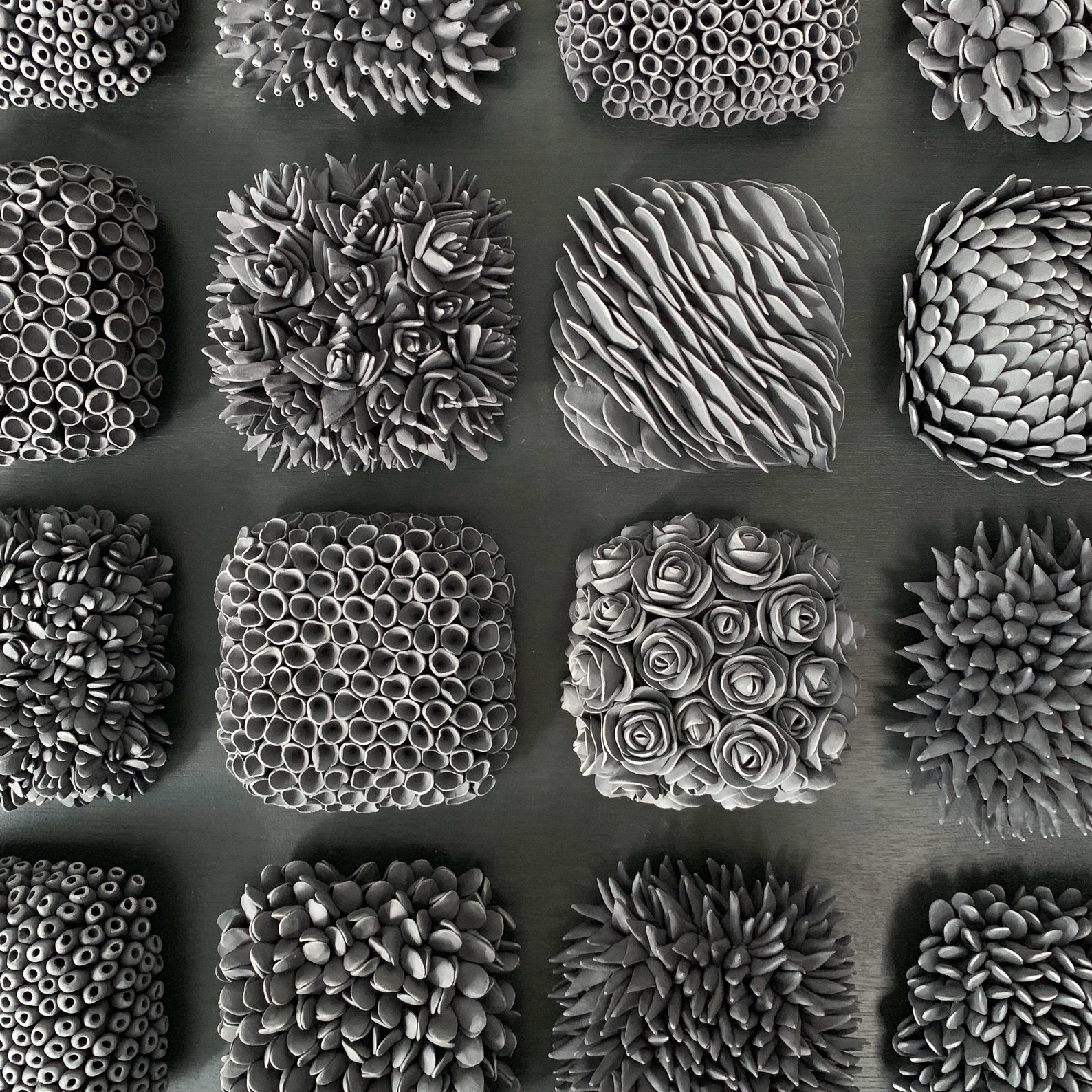 Barnacle Black Porcelain Micro Tile Textured 3D Wall Tile - Etsy