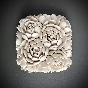 Escheveria Micro Tile Porcelain Wall Sculpture Ceramic Wall - Etsy