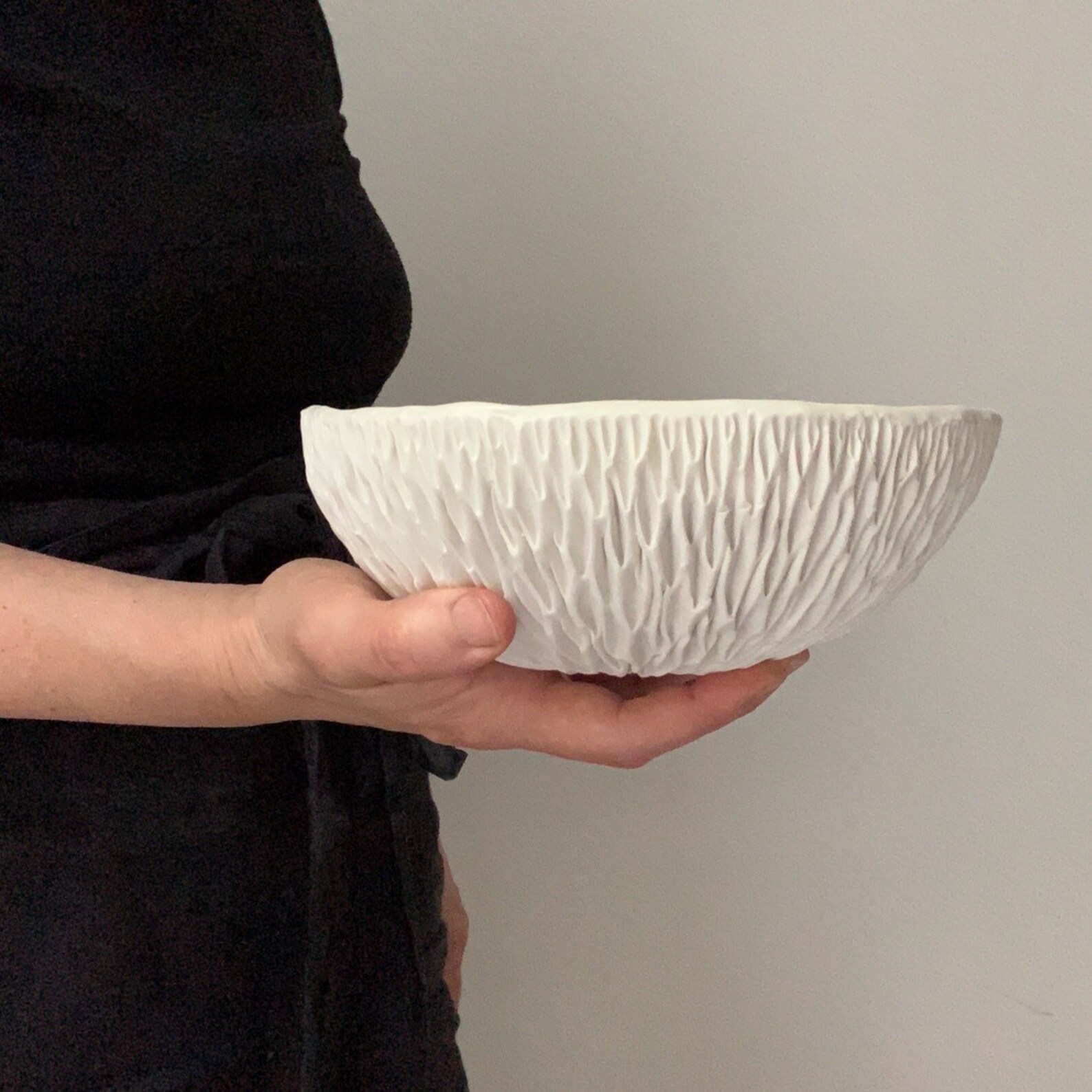 Medium Geode Bowl Snowflake White Ceramic Bowl Hostess - Etsy