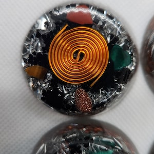 Pocket Orgonite EMF Protection, Shungite, Red Goldstone, Tigers Eye ...