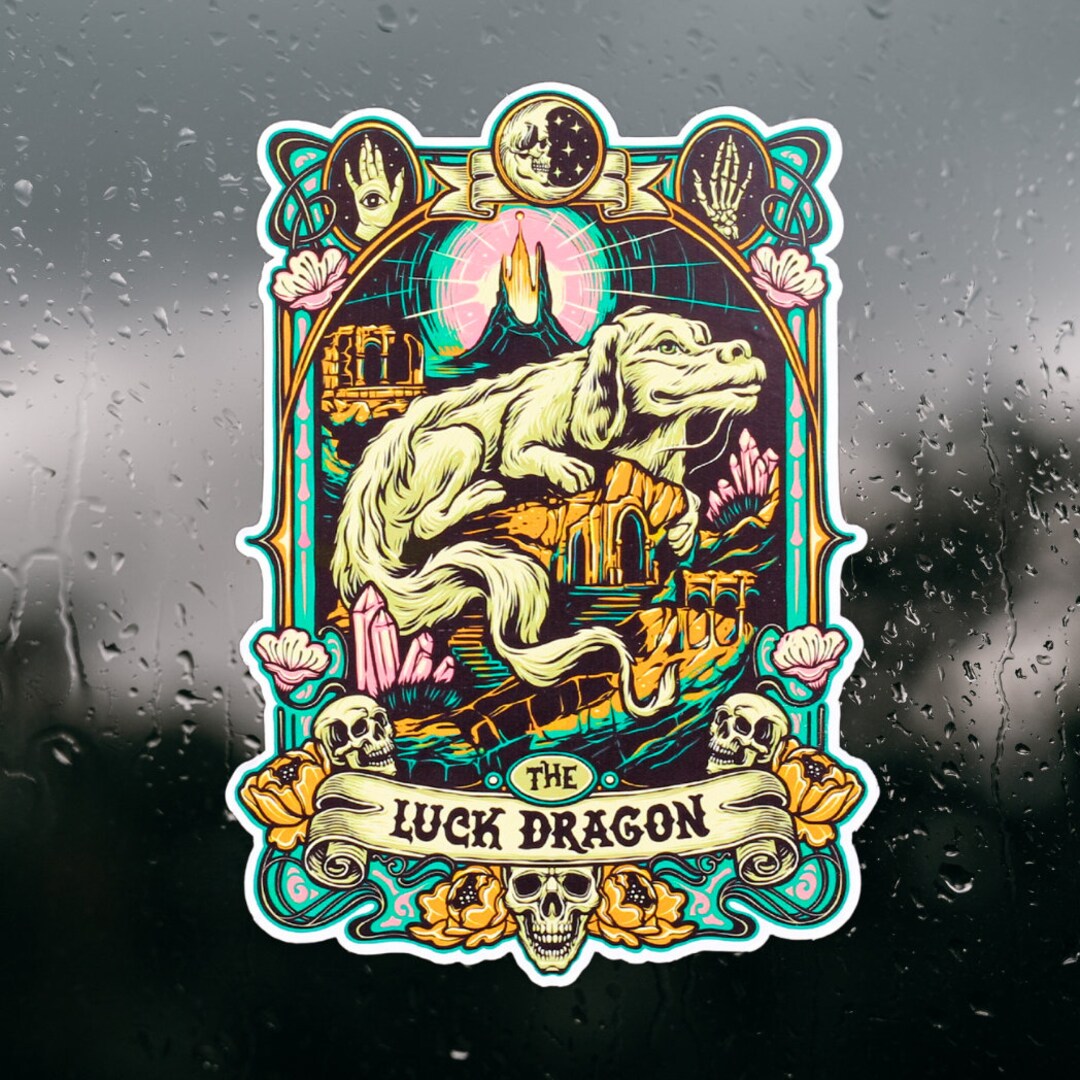 Falkor - the Luck Dragon Sticker Waterproof Vinyl - Etsy