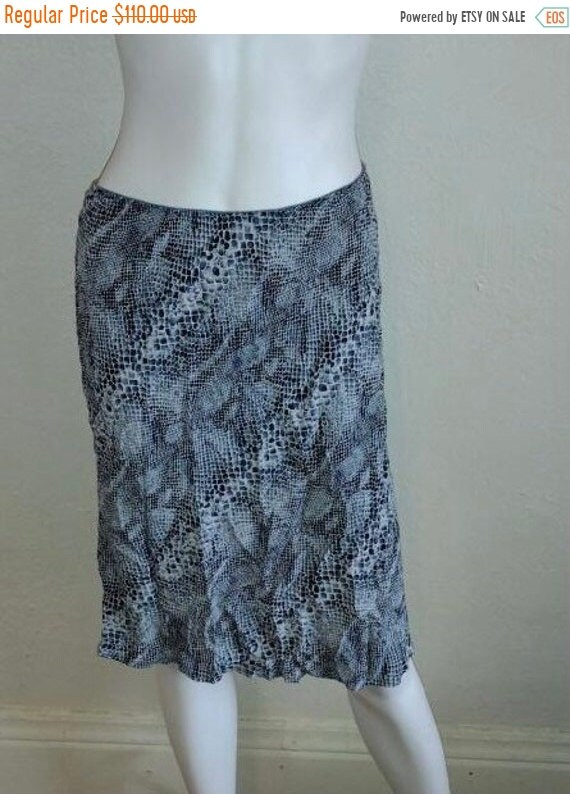 snake skin print silk - Gem