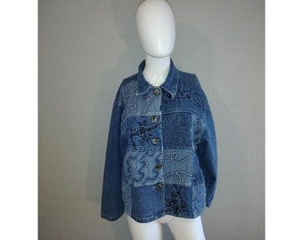 Hippie Jean Jacket | Etsy