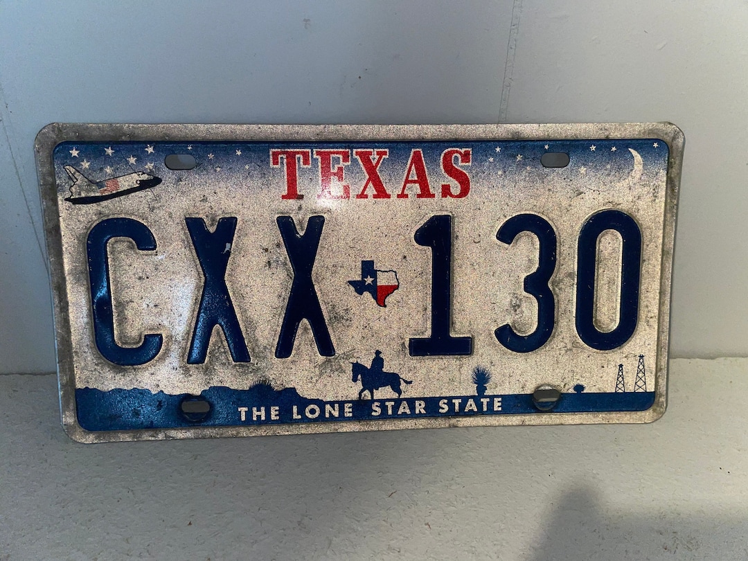 SALE Clearance SALE Vintage License Plate TX Texas - Etsy