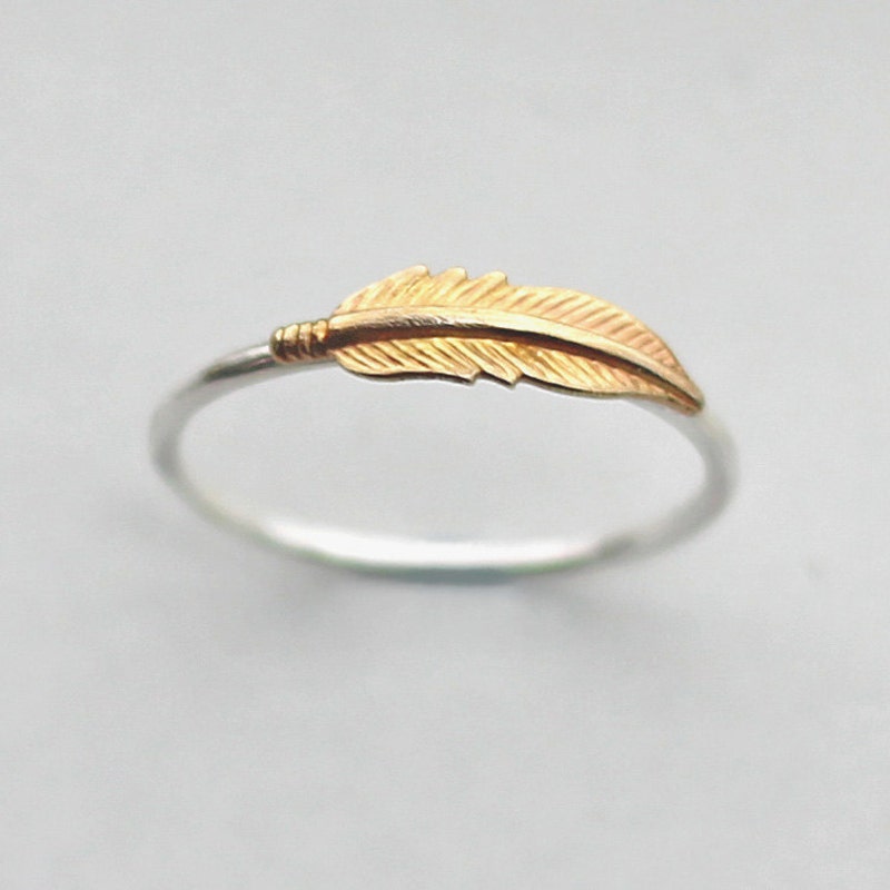 Feather Ring - Etsy